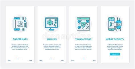 Touch Fingerprint Id Lock App Vector Illustration Stock Vector Illustration Of Hand Mobile