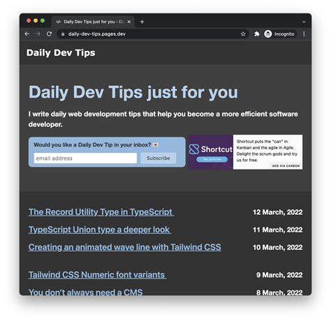 meet daily dev tips v2