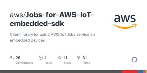 github aws jobs for aws iot embedded sdk client library for using