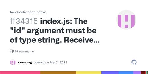 Indexjs The Id Argument Must Be Of Type String Received Undefined
