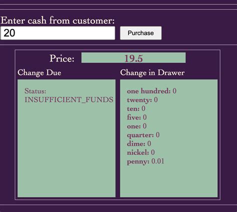 Build A Cash Register Project The Tests Fail Javascript The Freecodecamp Forum