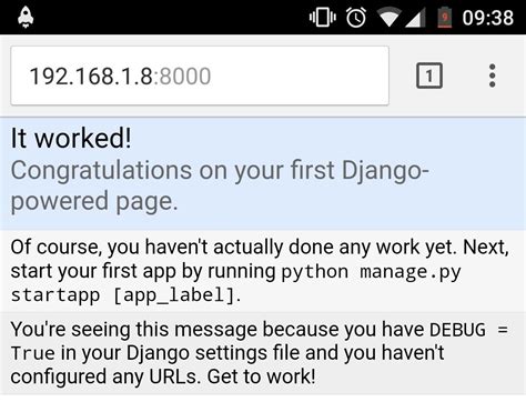 Android Accessing Django Localhost Server Through Lan Stack Overflow