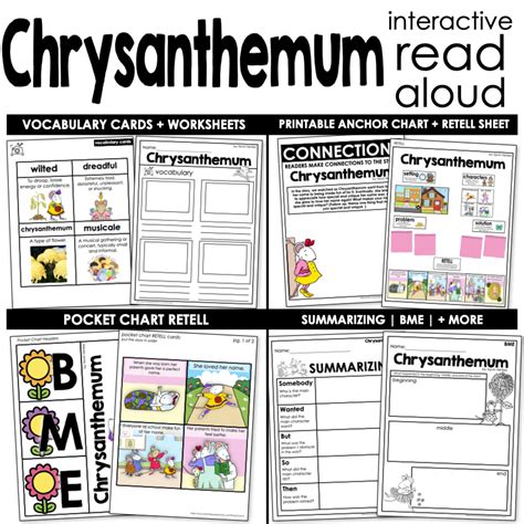 Chrysanthemum Book Activities Free At Corrina Davis Blog