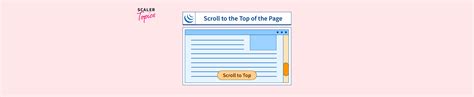 Scroll To The Top Of The Page Using JQuery Scaler Topics