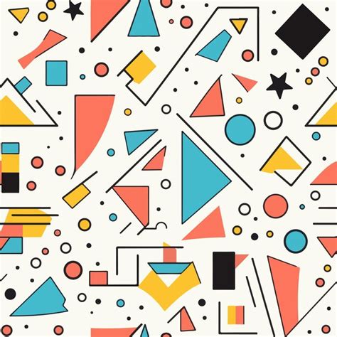 Premium Vector Geometric Abstract Seamless Pattern Vector