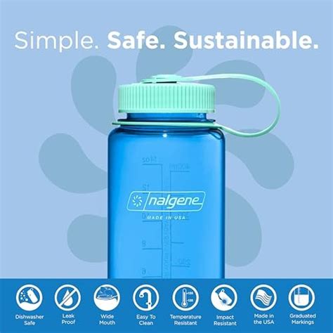 Nalgene Bottle Color Block Wide Mouth 0 5l Tritan Renew 91610