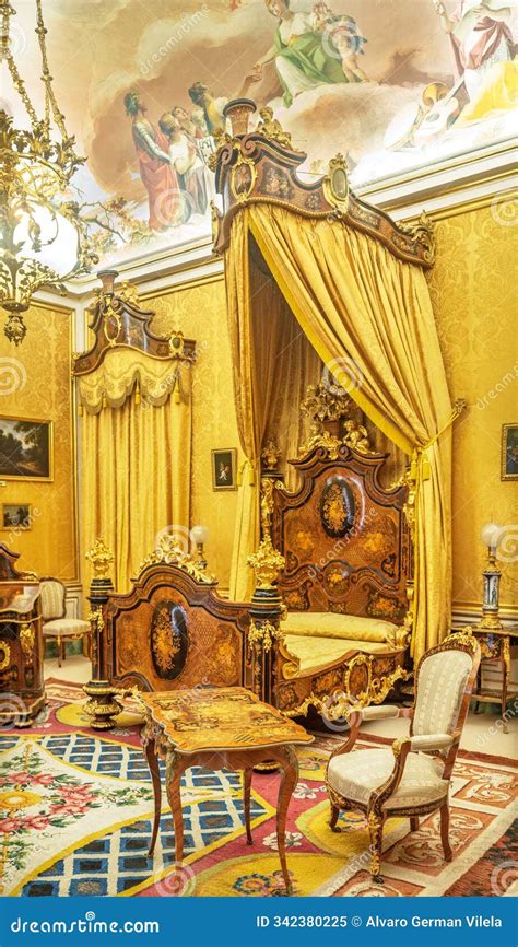 Queen Isabella Ii Bedroom Royal Palace Of Aranjuez Madrid Spain