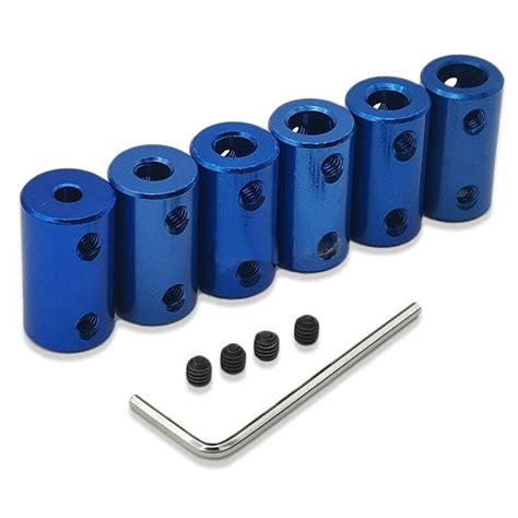 1pcs 6 6 35 7 8 10mm 알루미늄 합금 리지드 샤프트 커플 링 리지드 커플러 모터 커넥터 모터 변속기 부품 금속