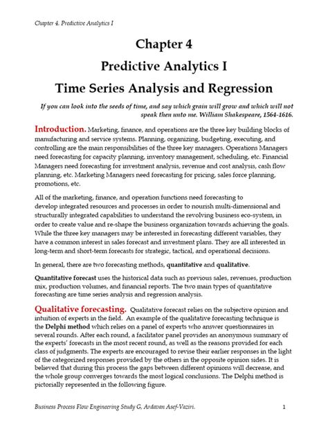 Regression Ch4forecasting Pdf Forecasting Mean Squared Error