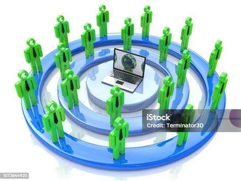 네트워크 또는 정보 통신 및 사람들의 디자인에 소셜 미디어 개념 3 차원 일러스트 레이 션 3차원 형태에 대한 스톡 사진 및 기타 이미지 Istock