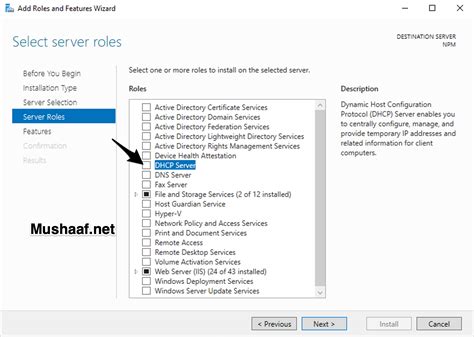 Install And Configure DHCP Server On Windows Server Mushaaf Blog