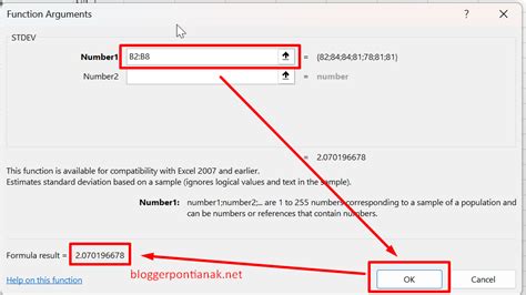 Cara Mudah Dan Cepat Menghitung Standar Deviasi Di Excel