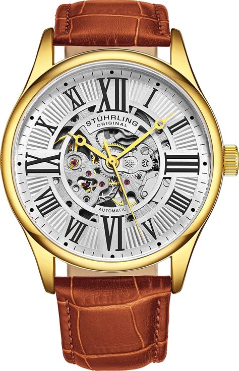 Stuhrling Original Mens Atrium Skeleton Automatic Self