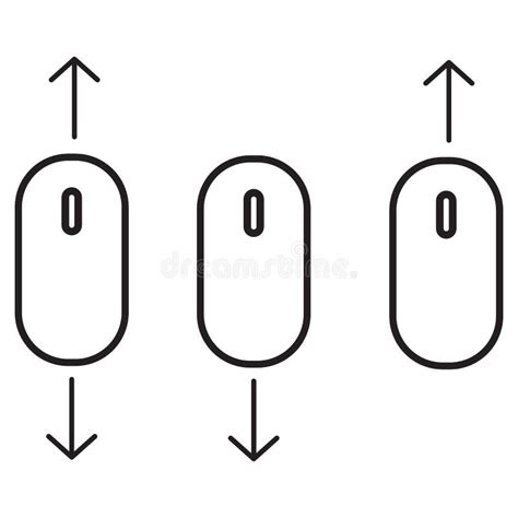 scroll down and up computer mouse icon scroll mouse sign scrolling