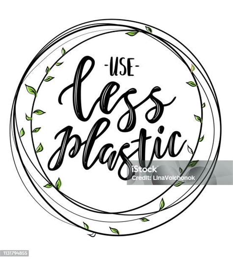 서클 프레임과 함께 적은 플라스틱 필기 텍스트 제목 기호 사용 쓰레기에 대한 스톡 벡터 아트 및 기타 이미지 쓰레기 플라스틱 0 Istock