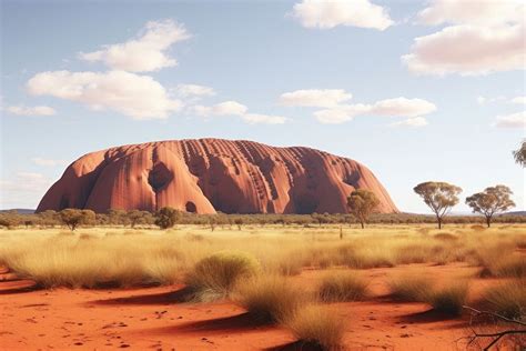 Uluru Tranquility Wilderness Landscape Ai Premium Photo Rawpixel