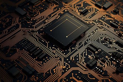 Premium Ai Image A Circuit Board Background Generative Ai