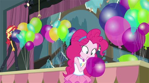 2919474 Safe Screencap Pinkie Pie Sunset Shimmer Human All The