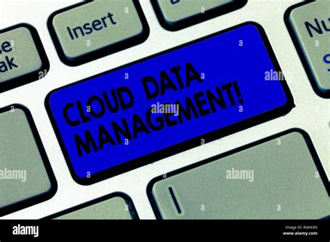 word writing text cloud data management business concept for a