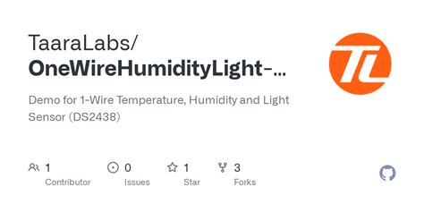 Github Taaralabsonewirehumiditylight Demo Demo For 1 Wire Github Taaralabsonewirehumiditylight Demo Demo For 1 Wire