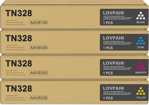 Amazon.com: LOVPAIN TN-328 TN328 Toner Cartridges Set (4-Pack, Black ...