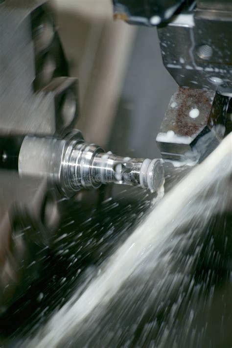 CNC Lathe Machine Stock Photo Image Of Clamp Industry