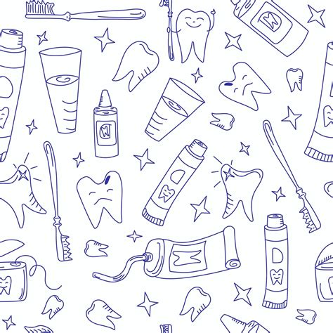 Premium Vector Dental Pattern