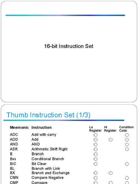slide 5 thumb instruction set pdf