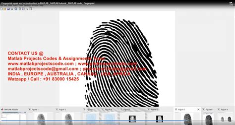 Fingerprint Repair And Reconstruction In Matlab Matlab Tutorial