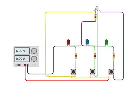 Circuit Design Praktikum Rgb Led Mona Ratu Oscar Tinkercad