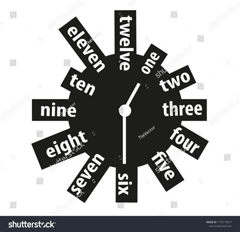 Wall Clock Design Vector Stock Vector Royalty Free 1170119017 Shutterstock