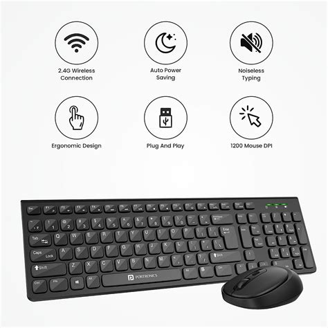 Portronics Key7 Wireless Keyboard And Mouse Best Price In India On Thevaluestore