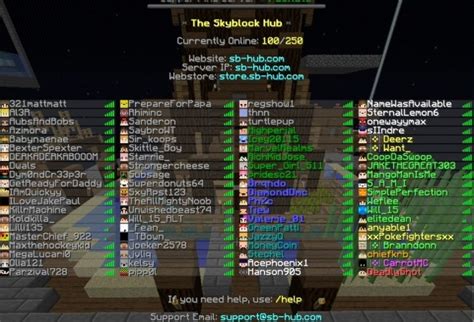 The Skyblock Hub Minecraft 1 16 4 Skyblock Server Ip Minecraft Server