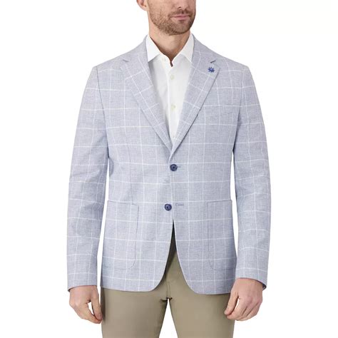 Mens Report Collection Modern Fit Notch Collar Lined Patch Pocket Knit