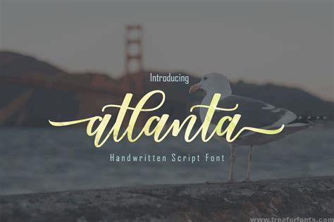 Atlanta Scirpt Font Atlanta Scirpt Font
