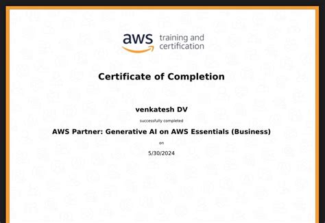 Venkatesh D V On Linkedin Aws Wipro Genai Presales