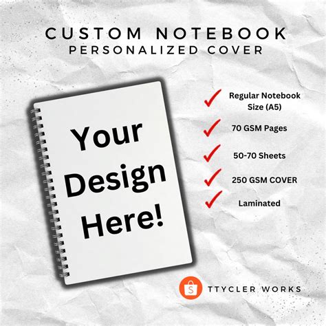 Customized Notebook Own Design Notebook Shopee Philippines