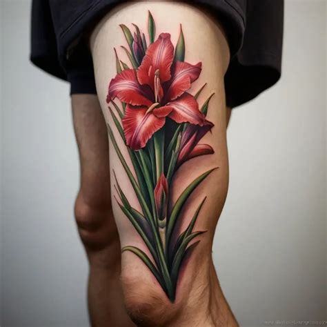 Gladiolus Tattoos Meaning Symbolism 73 Designs Hbtat2