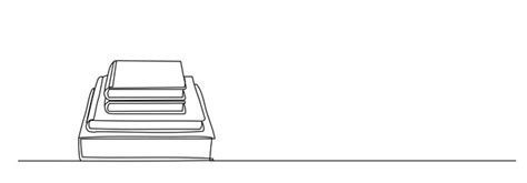 고립 된 낙서 스타일의 책 스택 프리미엄 벡터