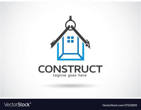 Construct Logo Template Design Emblem Royalty Free Vector