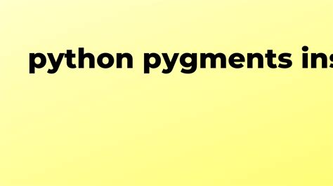 แก้ไขแล้ว ติดตั้ง Python Pygments ใน Cobol Sourcetrail