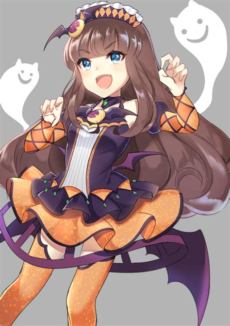 Safebooru 1girl Bangs Blue Eyes Blunt Bangs Brown Hair Detached