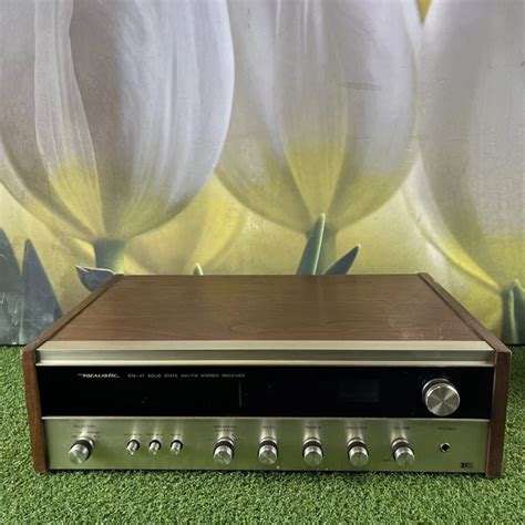 Vintage Realistic Sta 47 Solid State Amfm Receiver Amplifier Phono