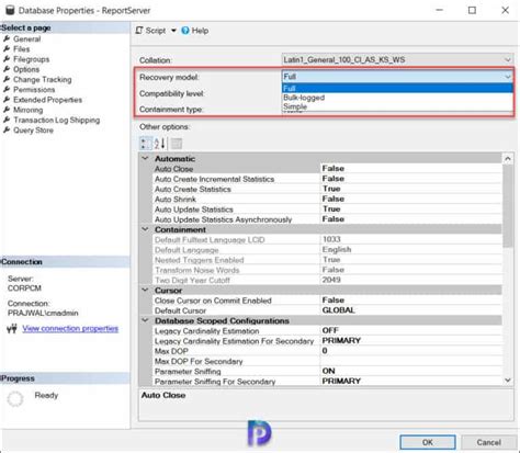 Change SQL Database Recovery Model Easy Methods
