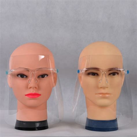 10 Sets Clear Face Shield With Glasses Frames Pure Protection Anti