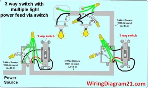 Illustrating A Dual Switch Wiring Diagram For Lighting