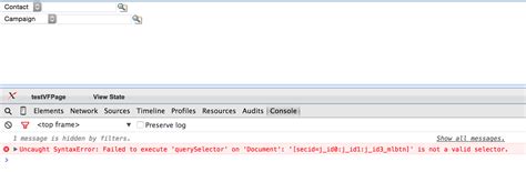 Visualforce Apex Tag Js Error When Selecting Picklist Salesforce