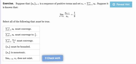 Solved Exercise Suppose That An N 1 Is A Sequence Of Chegg Com
