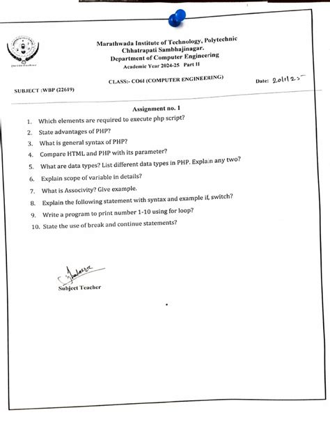 Php Assignment Pdf