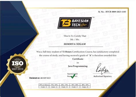 Sommya Nigam On Linkedin I Have Completed My Java Courseadvance Course